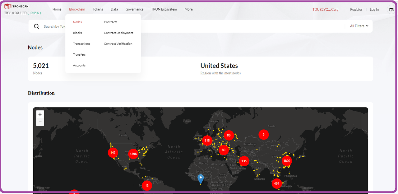 Basics of Tron (Part 21) : The Interface of TronScan