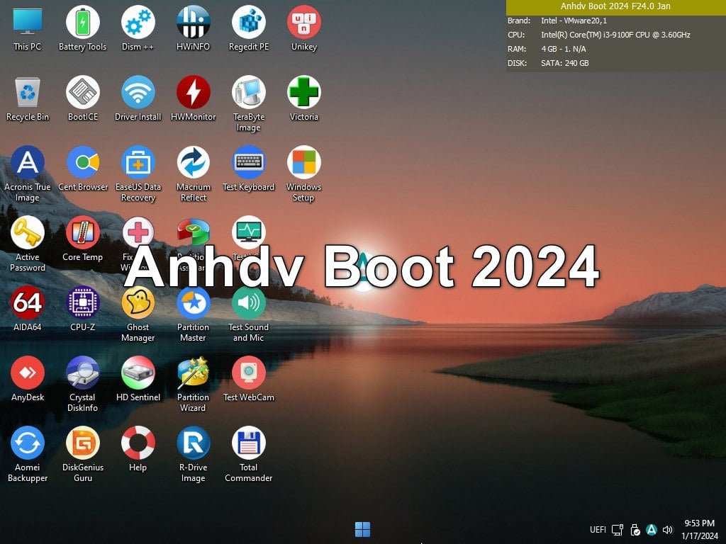 Hướng Dẫn Tạo USB Cứu Hộ Máy Tính Anhdv Boot 2024