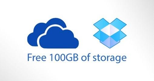 Dropbox 100 GB de Disco Virtual para você.