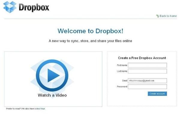Dropbox 100 GB de Disco Virtual para você.