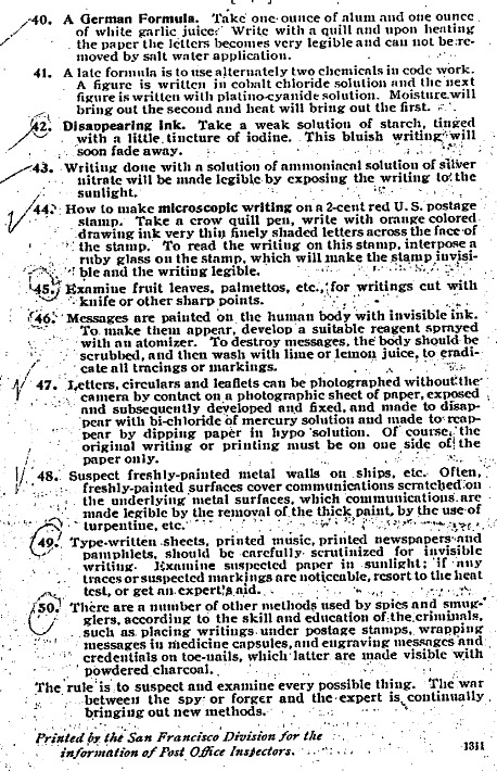 Invisible Writing: A Favorite of Children and Spies Alike