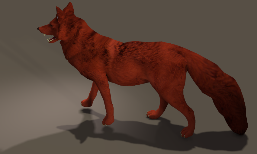 3D Model Creations with Poser : 3D Object Fox