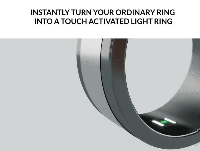 Touch Activated LED Ring - The Eos - Bioelectric Touch Activated ...