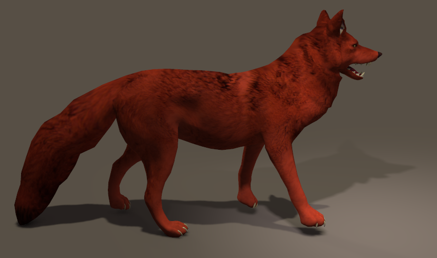 3D Model Creations with Poser : 3D Object Fox