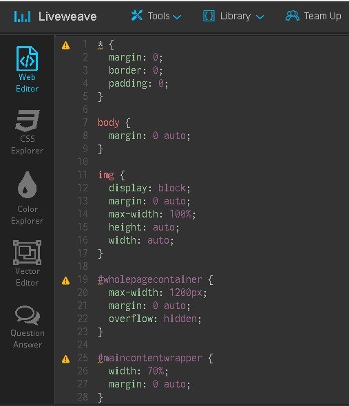 Web Page Layout Hand Coded From Scratch Html And Css