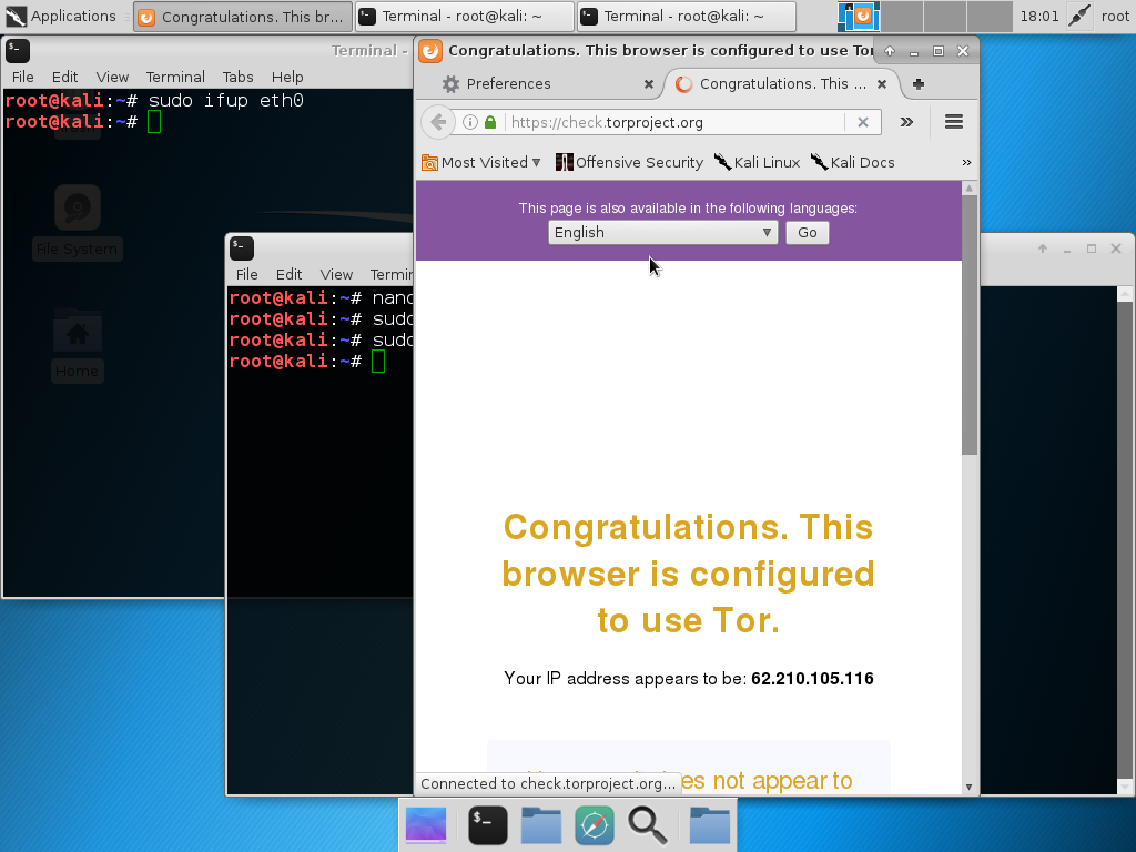 Configuring kali linux to connect to tor trough whonix gateway -Vbo...