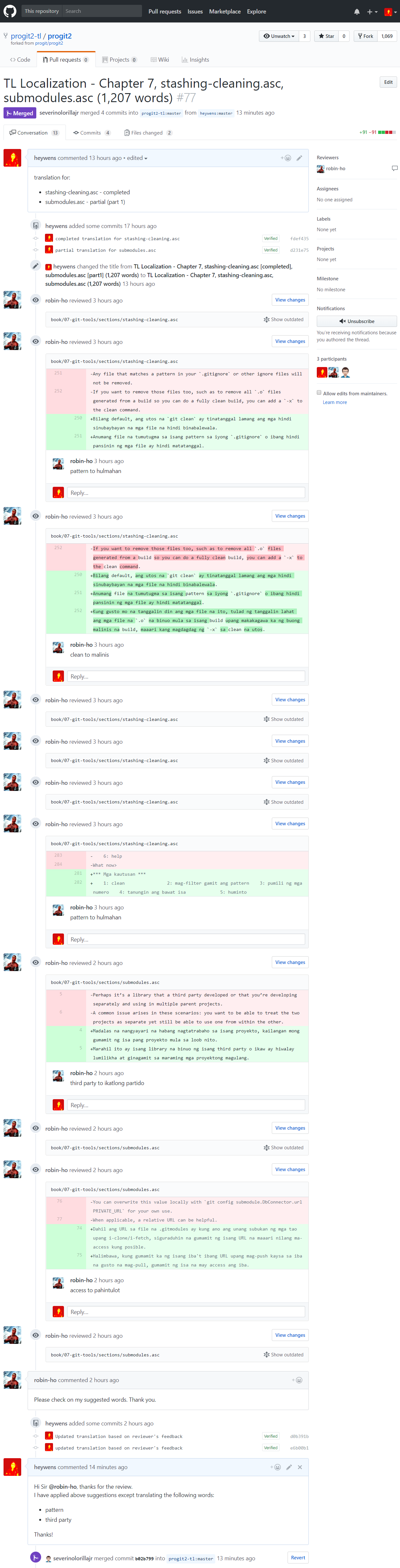 Filipino Translation: Pro Git, Second Edition - Localization #10