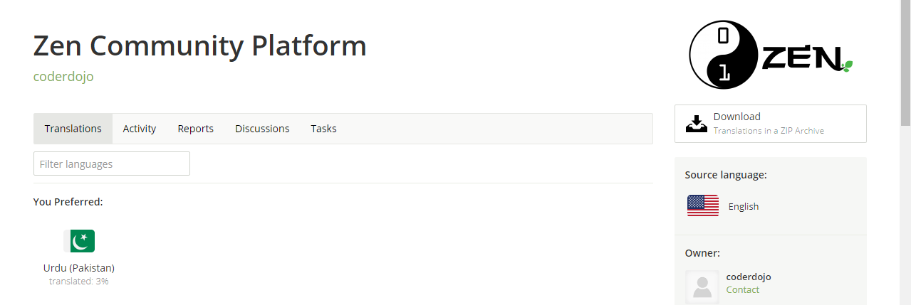 Translating CoderDojo Zen Community Platform into Urdu Language - P...