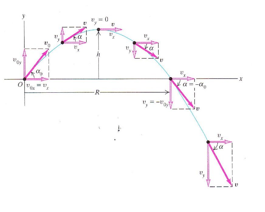 Physics - Classical Mechanics - Projectile motion as a plane motion