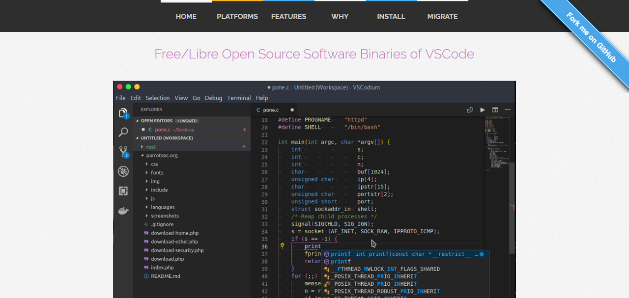 VSCodium - 100% open source form of Visual Studio Code | Steemhunt