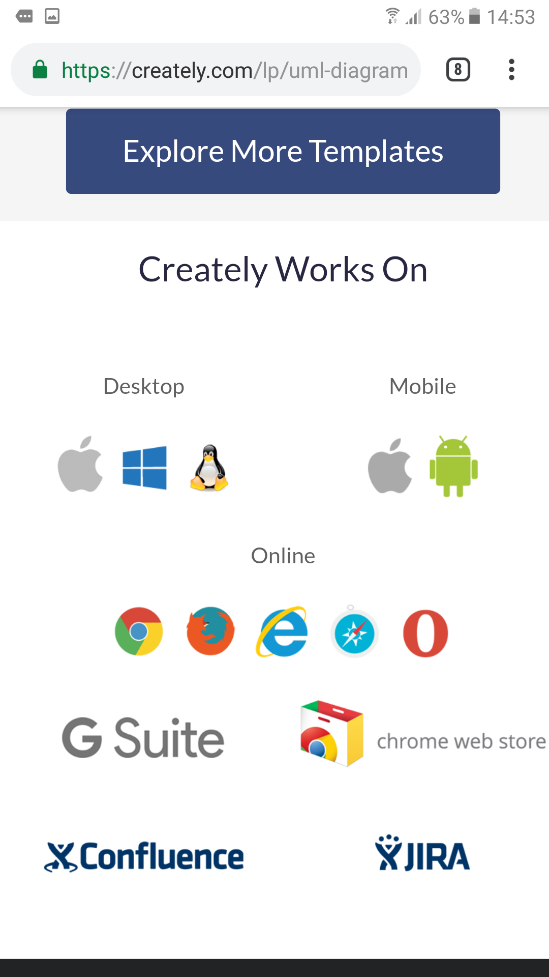 Creately - Mobile app +web portal were you can draw UML and diagrams ...