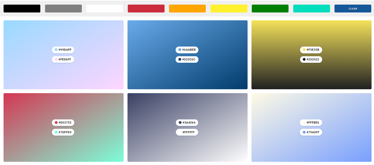 Gradients List - Biggest collection of gradients on the web! | Steemhunt
