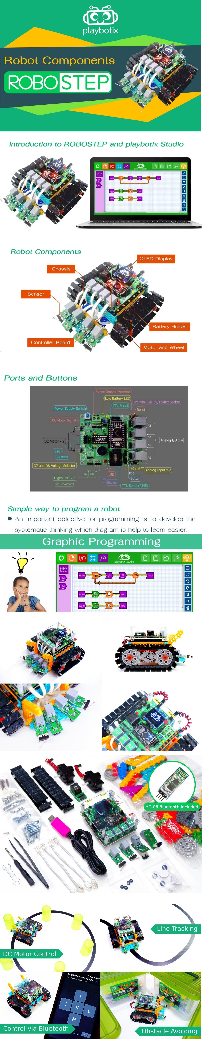 ROBOSTEP - Arduino Robot Kit with Block Programming | Steemhunt