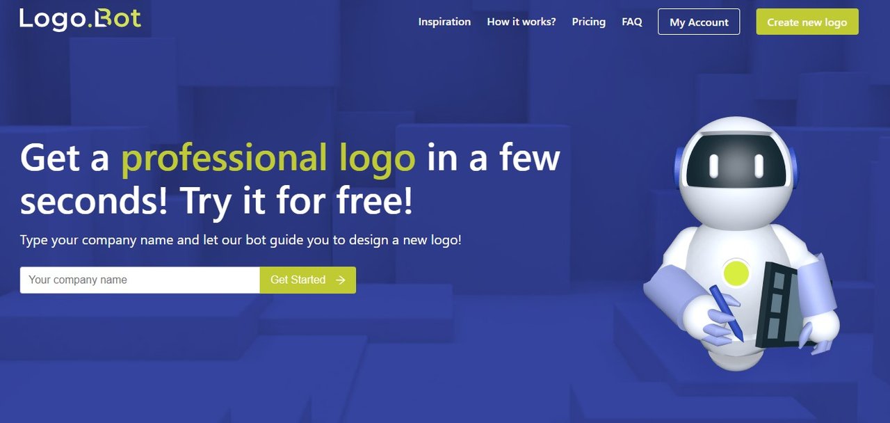 Logo.bot - Get a professional logo in a few seconds | Steemhunt