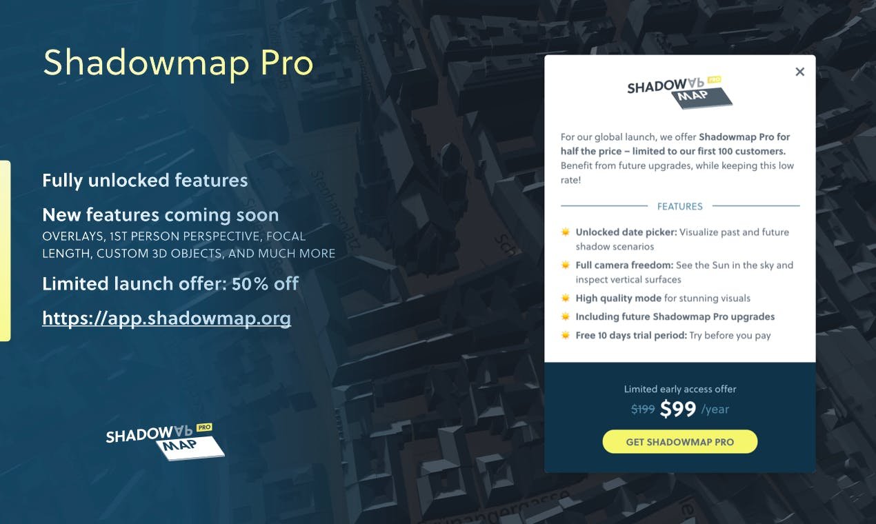 Shadowmap - Interactive 3D Maps Visualize Solar Shadows Worldwide | Steemhunt
