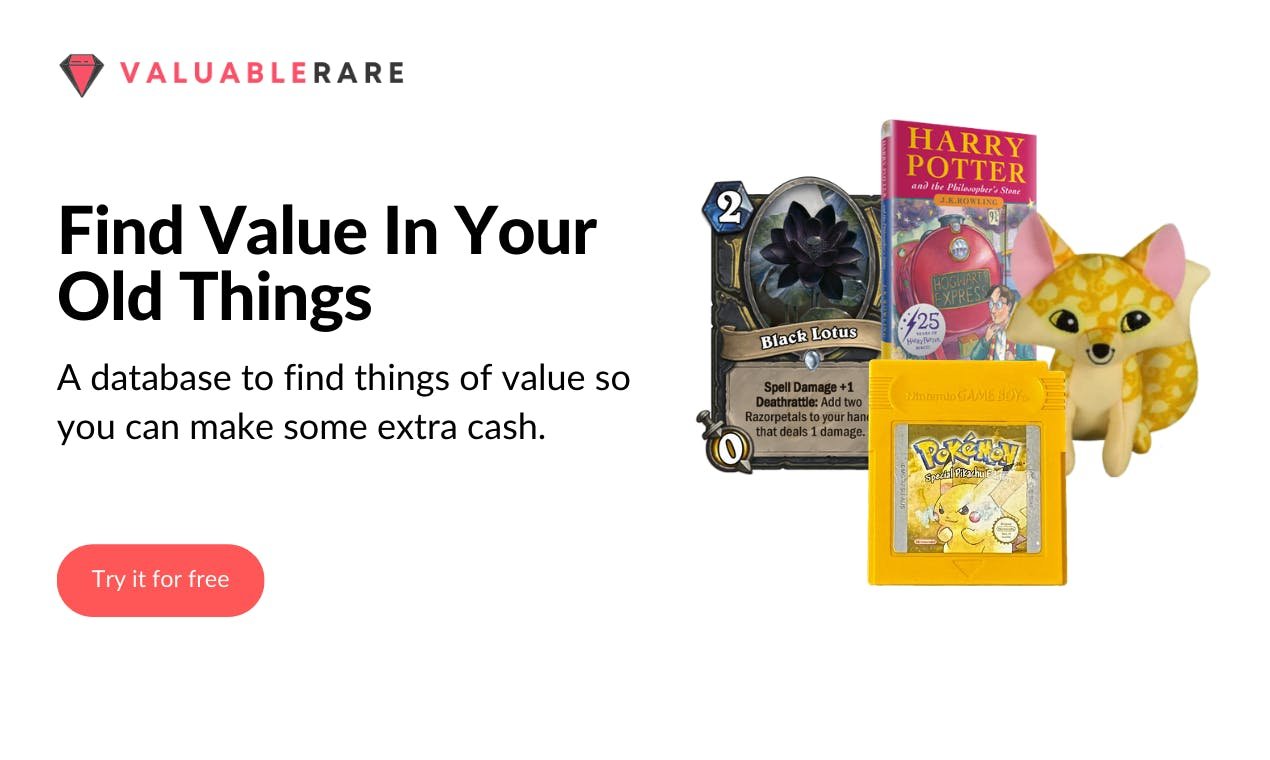 ValuableRare - Find value In Your old things | Steemhunt