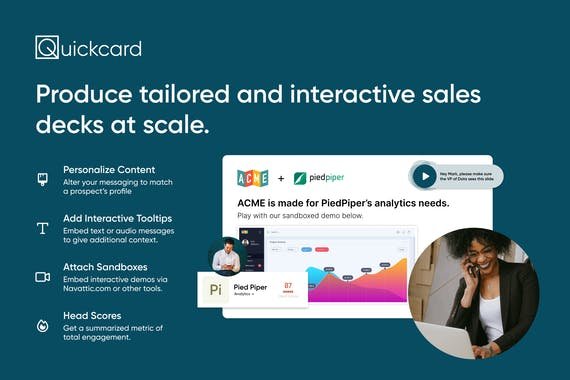 Quickcard - Produce tailored, interactive sales content | Steemhunt