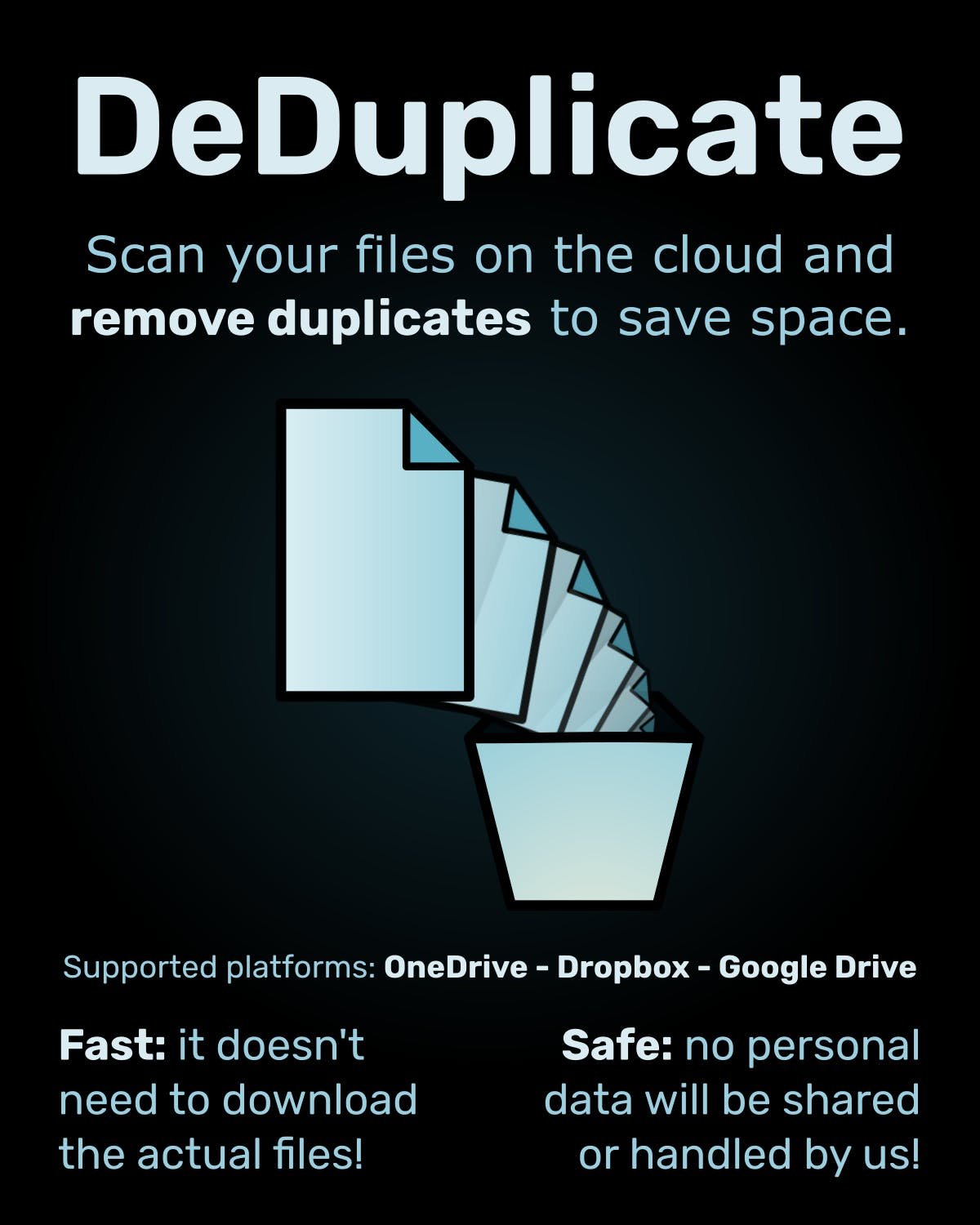 DeDuplicate - Remove duplicate files in OneDrive, Dropbox or Google Drive | Steemhunt