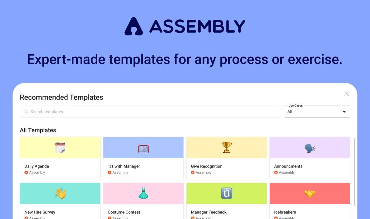 Assembly Workflow Templates - 100s of flexible templates for any role ...