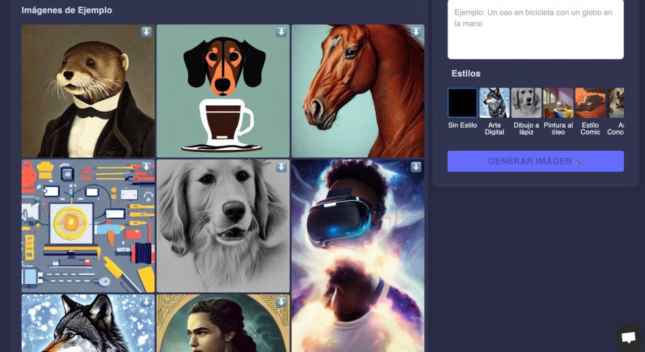 Generador - Generate awesome images using AI from text in Spanish ...