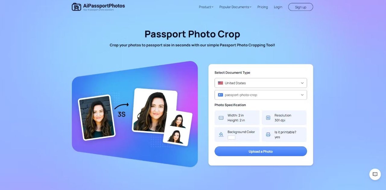 Passport Photo Crop - Crop your photos to passport-size pictures in a ...