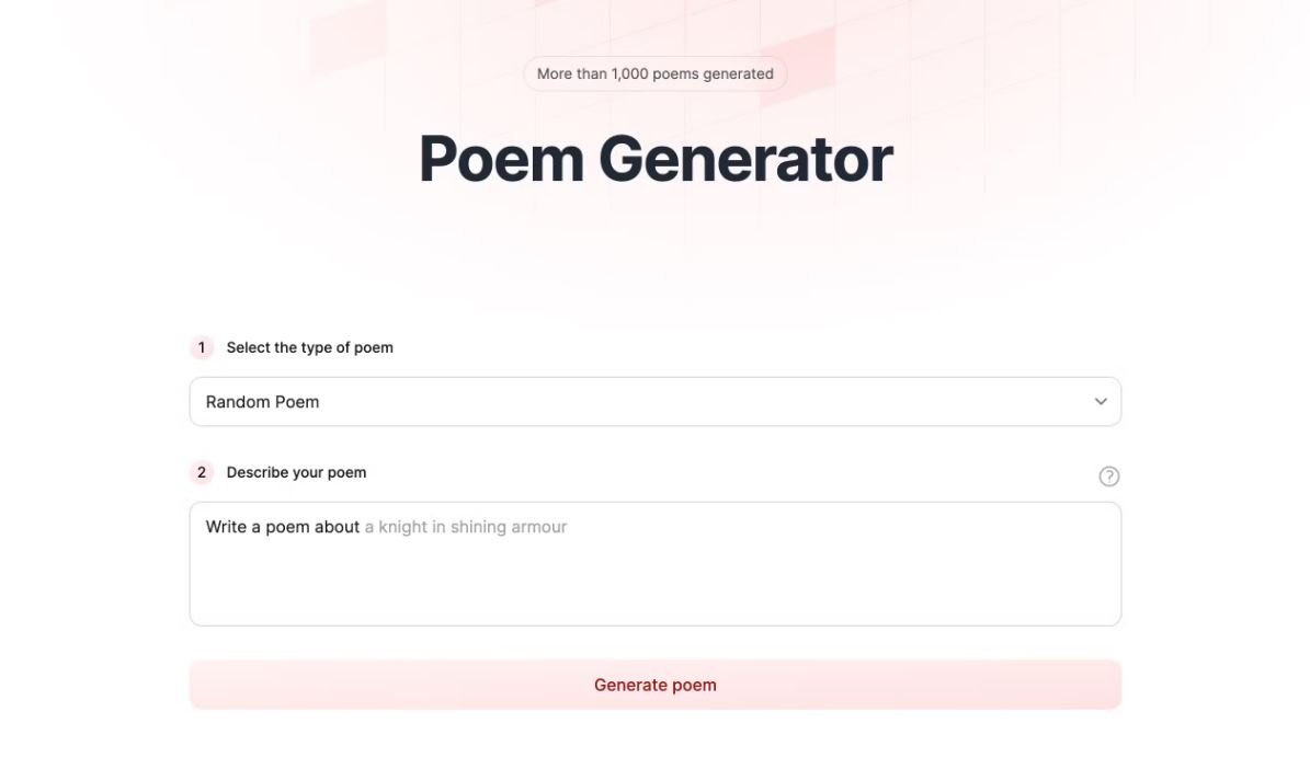 Poetry.tips - Automatically generate poems using artificial ...