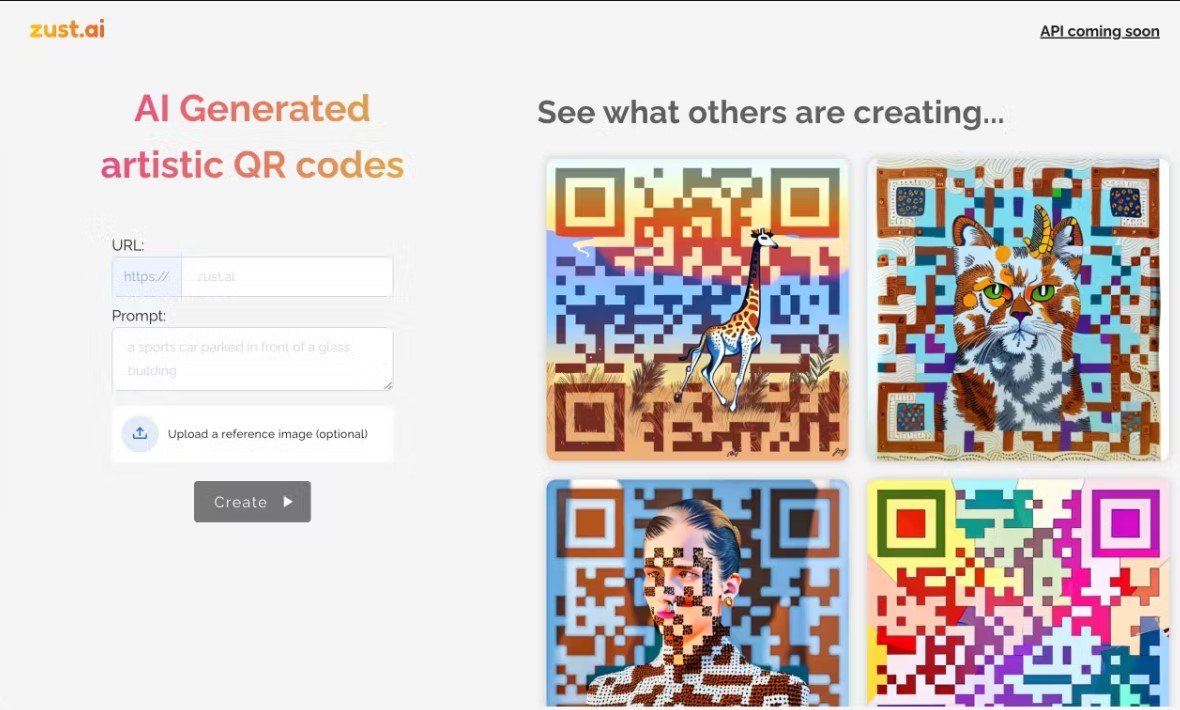 Zust QR - AI-generated artistic QR codes | Steemhunt