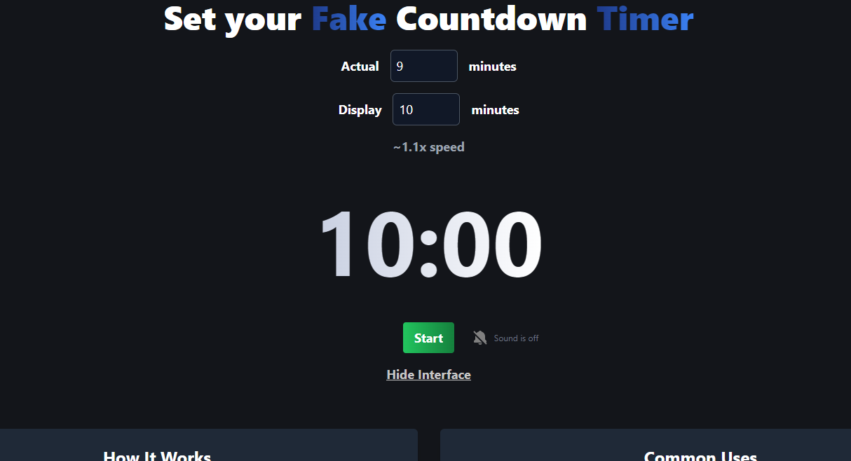 Faketimer Create Skewed Countdown Timers Steemhunt