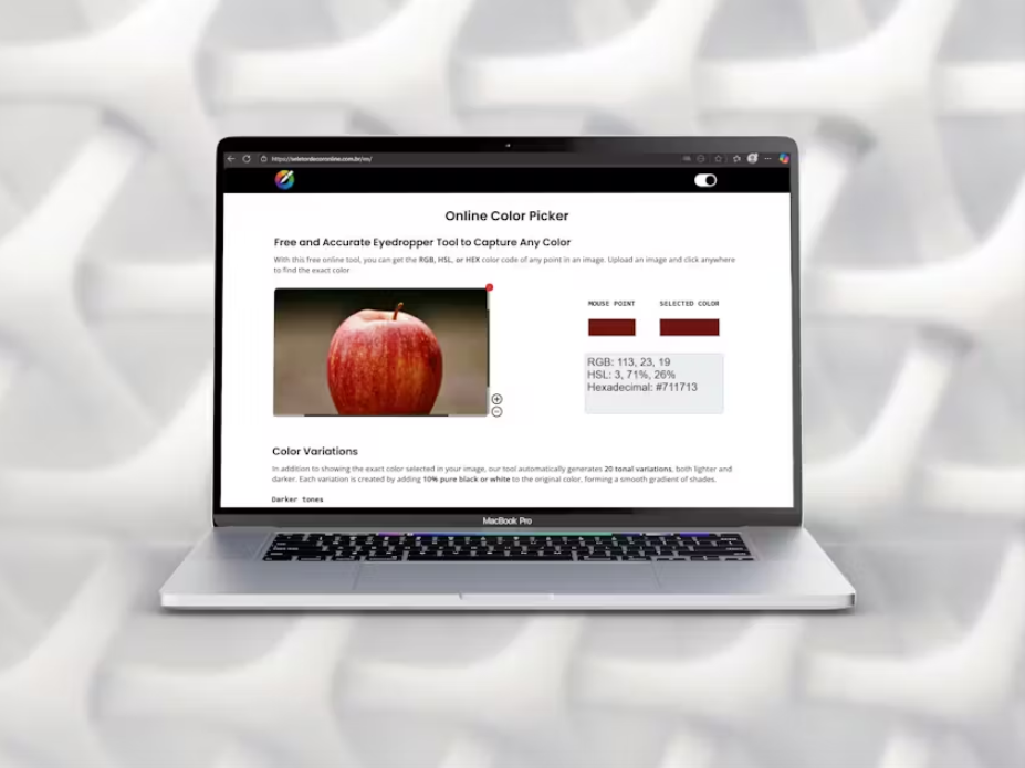 how to find the exact color from a picture