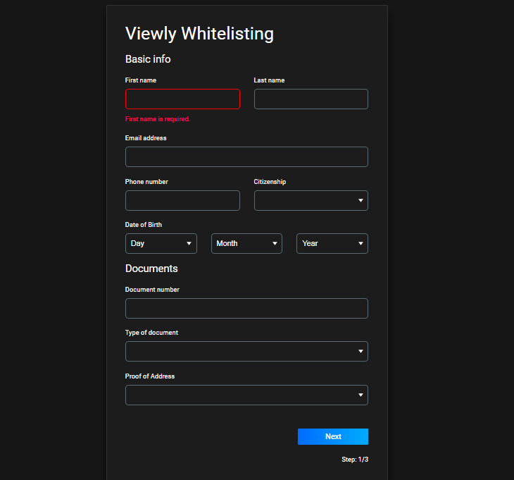 How to Whitelist for the Viewly Token Sale