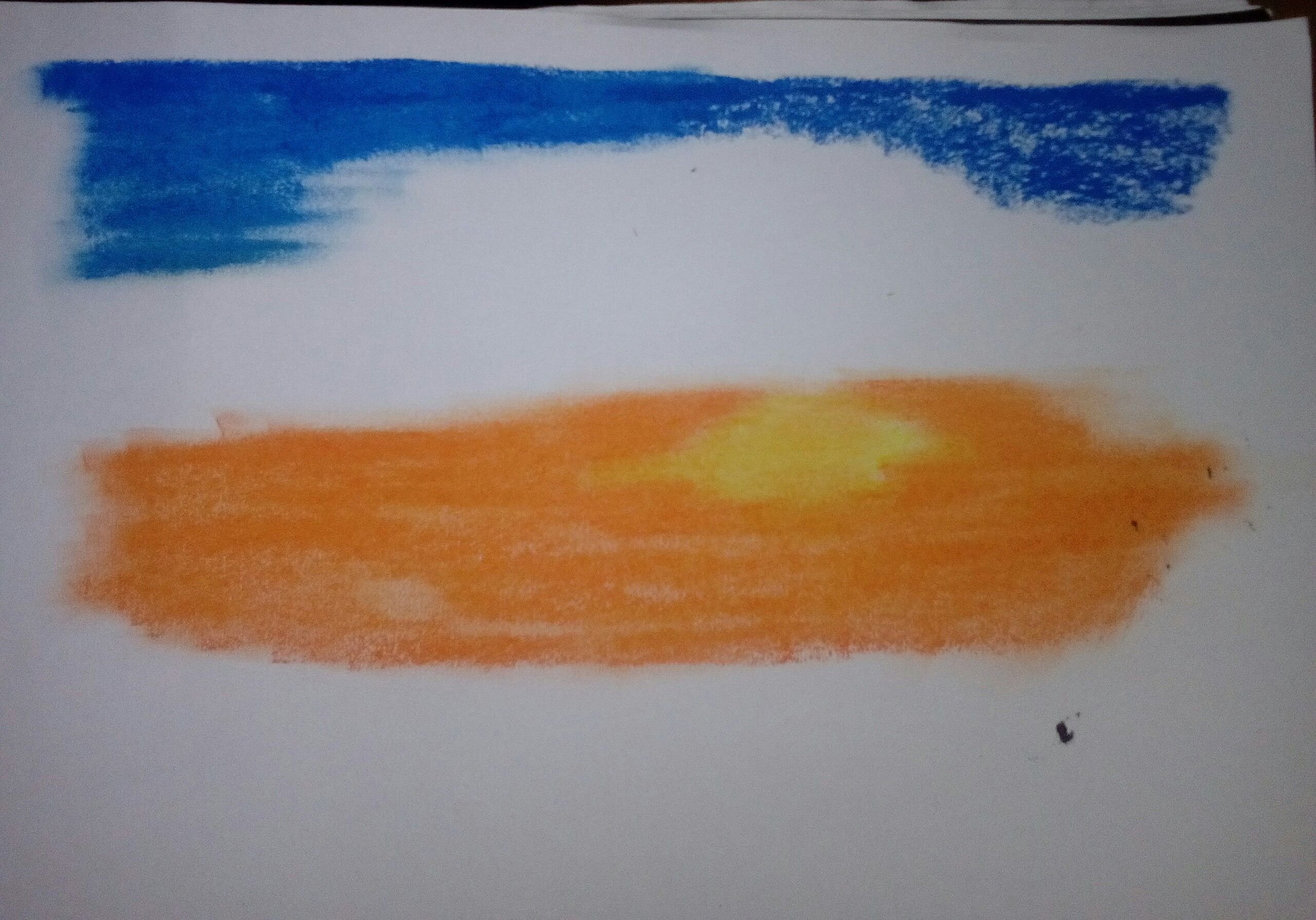 # 50: Sunset -Oil Pastel Art | Current Work — Steemit