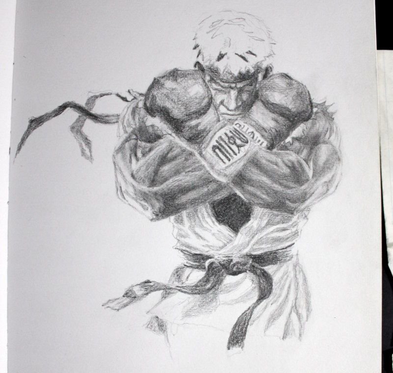 I Draw Street Fighter Ryu: Process - Learn to Draw With Friends