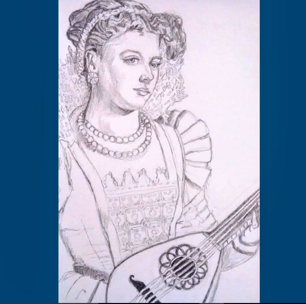 Drawing of the Day #4 - Portrait Month -- Bianca