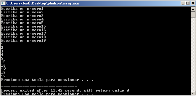 Aprendiendo listas y tablas (Arrays: programación en C)