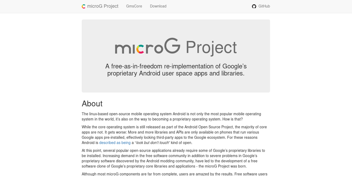 MicroG - Open source alternative for Google Play services | Steemhunt