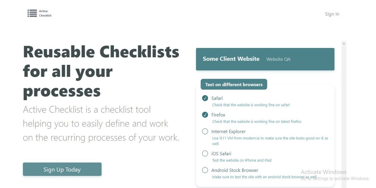 Active Checklist - Reusable Checklists for all your processes | Steemhunt
