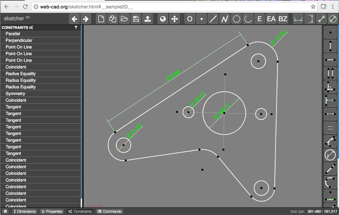 Jssketcher Open Source Web Based 2d And 3d Cad Modeler Steemhunt