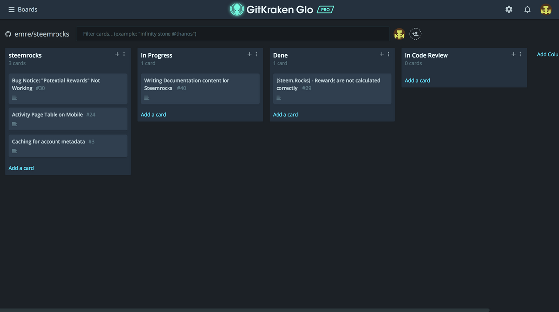 Globoards - Issue tracker boards for development projects | Steemhunt