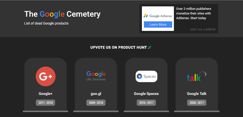 The Google Cemetery - Explore Dead Google Products and Why They Failed ...