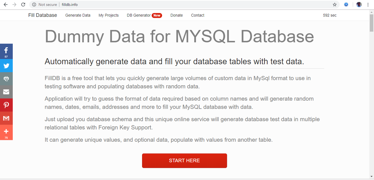 Fill Database - A platform that helps you fill your database with dummy data | Steemhunt
