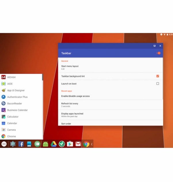 Taskbar - Turn your device to a multitasking machine with a start menu ...
