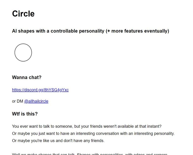 Circle - GPT-3 powered bots for Discord | Steemhunt