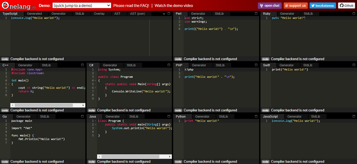 Onelang - Programming Language Converter | Steemhunt