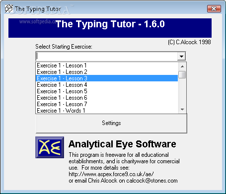 Analytical Eye Typing Tutor - simple, but effective piece of software ...