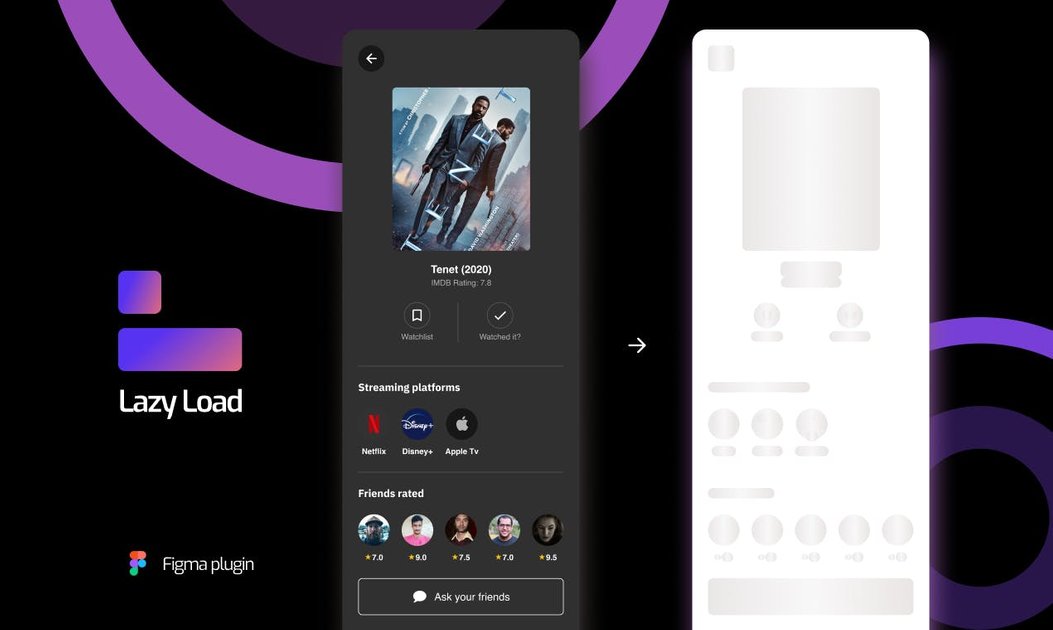 Lazy Load - Convert Figma screens into loading skeleton | Steemhunt