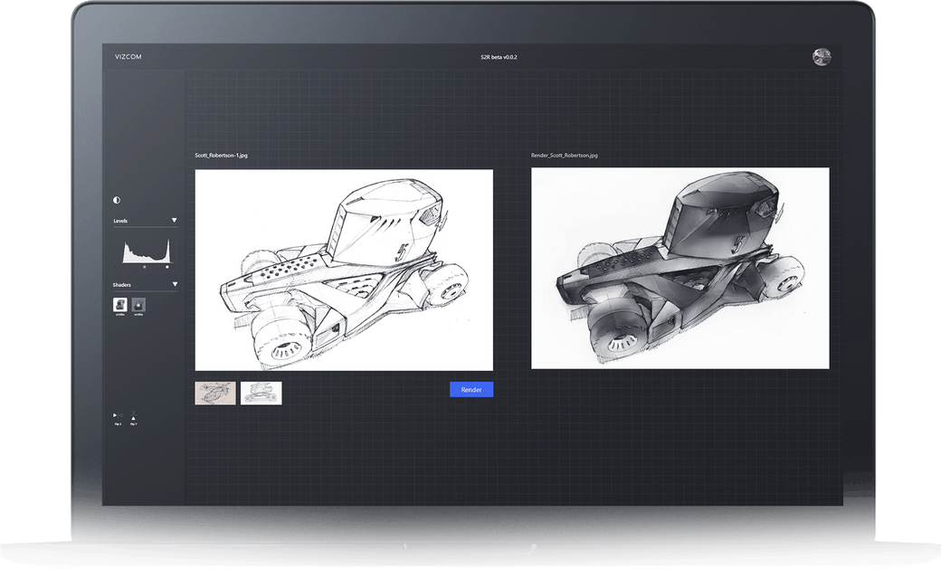 Vizcom - Render your 2D sketches in seconds with AI | Steemhunt