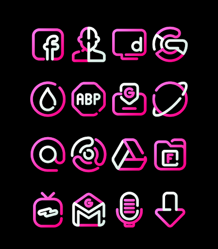 LineBula Pink - Icon Pack | Steemhunt
