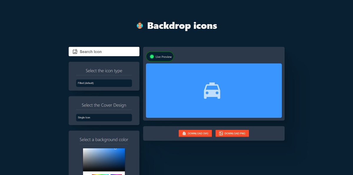 Backdrop Icons - Create beautiful backdrops, with icons | Steemhunt