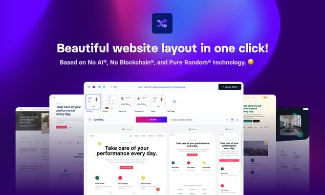 Shuffle Layout! - Randomly create beautiful website layouts | Steemhunt