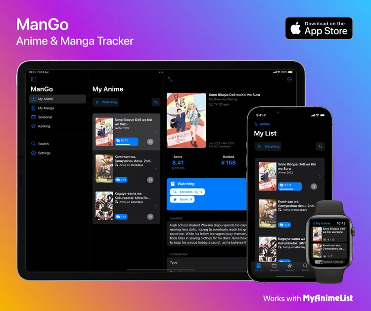 ManGo - Anime & Manga tracker app for iPhone, iPad, and Apple Watch ...